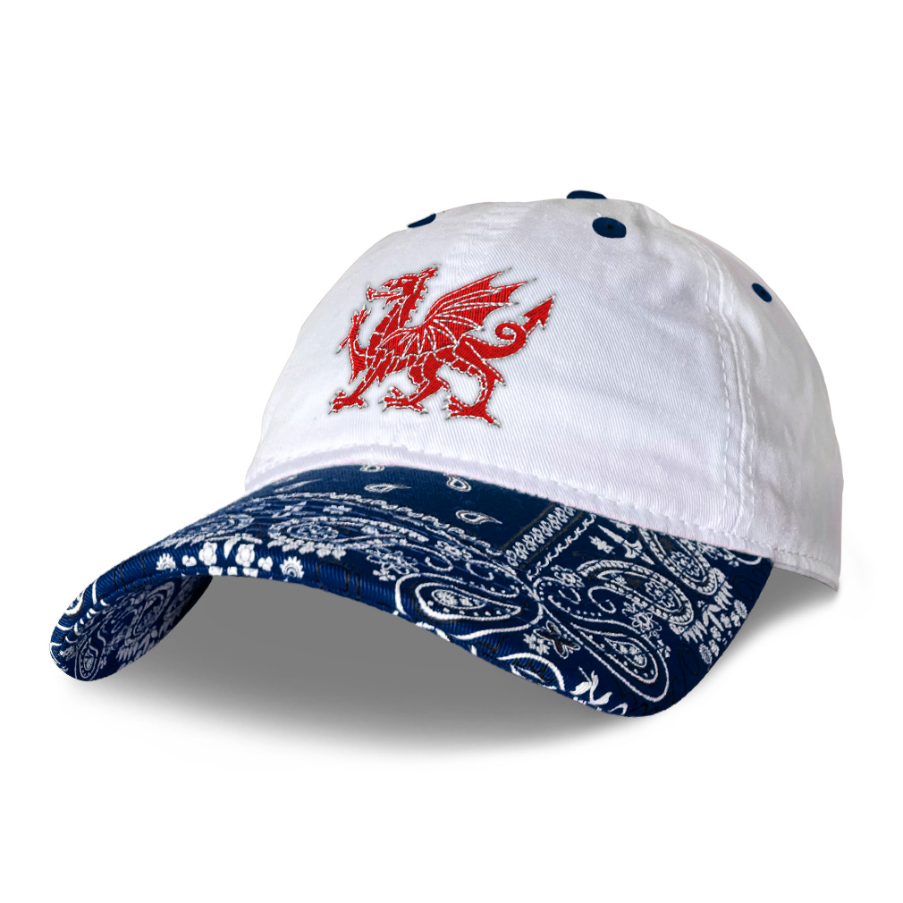 Baseball Cap Bandana Paisley Welsh Dragon Cotton Adjustable Hat Strap ...