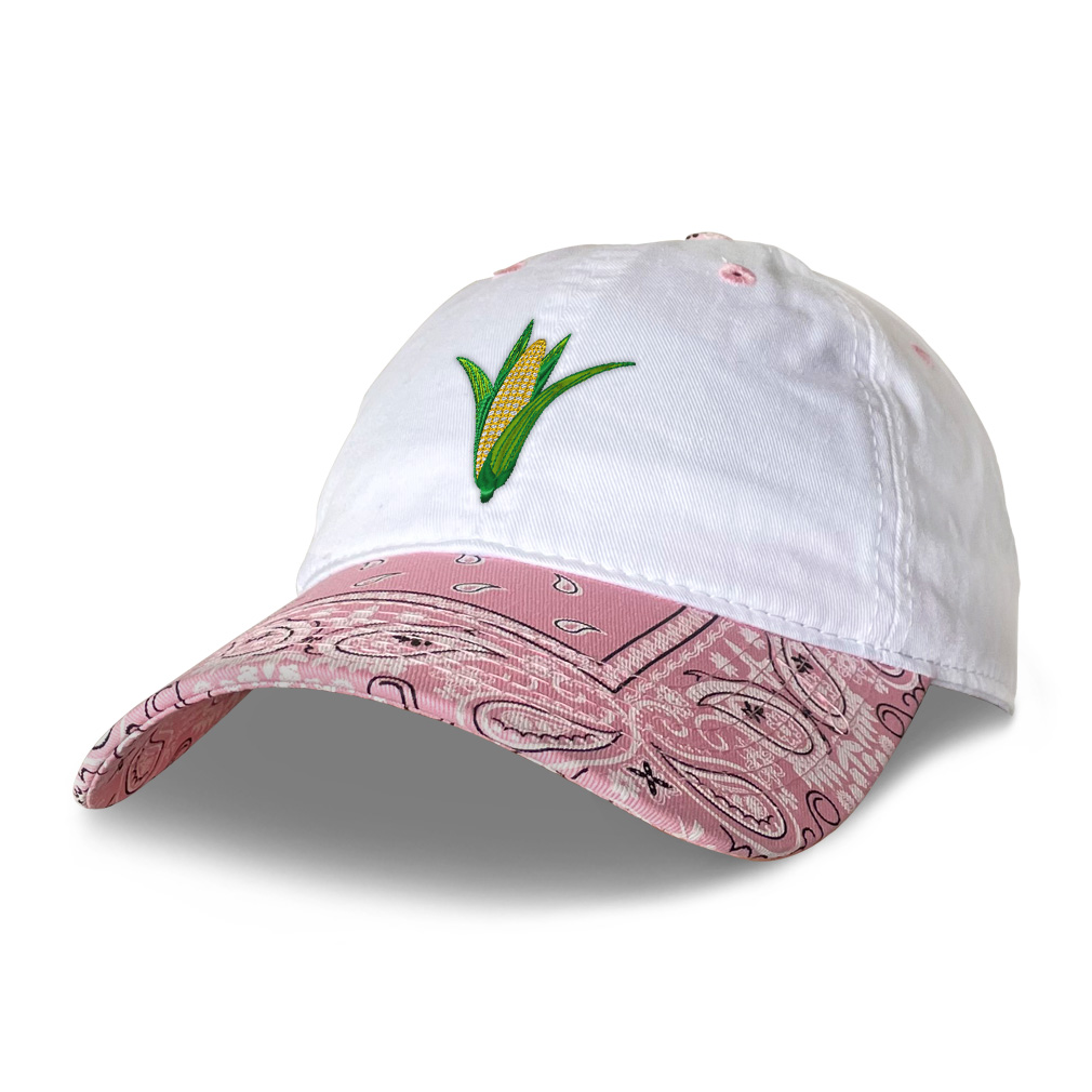 Baseball Cap Bandana Paisley Ear of Corn Cotton Adjustable Hat Strap ...